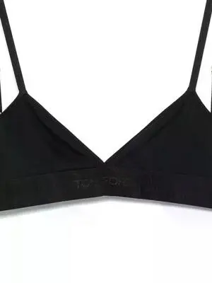 TOM FORD Logo-underband Bra - Black
