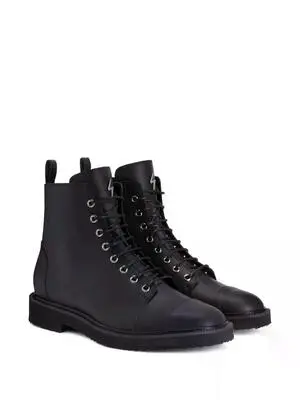 GIUSEPPE ZANOTTI Chris Low Leather Boots - Black