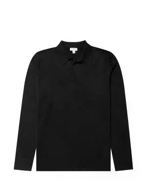 Sunspel Long Sleeve Polos For Men