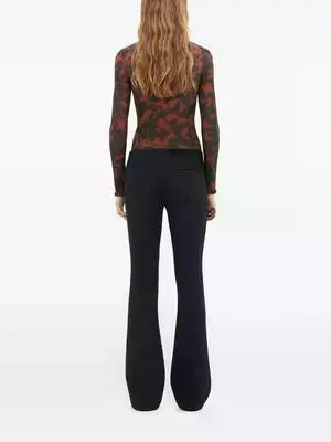 COURREGES Tortoiseshell-effect Mock Neck Top
