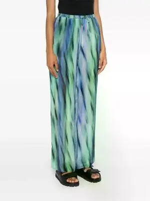 Armani Exchange Abstract-print Lightweight Straight Trousers