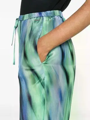 Armani Exchange Abstract-print Lightweight Straight Trousers
