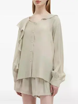 B+AB Ruffle-detail Blouse And Shorts Set