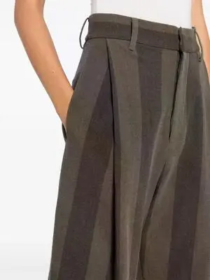 UMA WANG Virgin Wool Blend Wide Leg Trousers