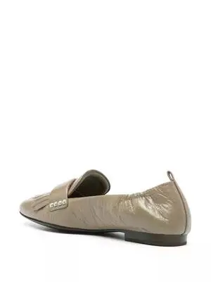 Ash Blitz Leather Slippers - Brown