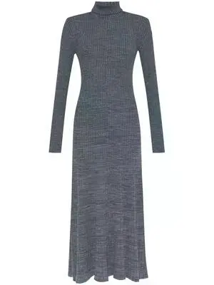 Moncler Logo-patch Wool Maxi Dress