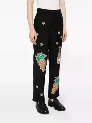 BODE Arbane Embroidered Tailored Trousers