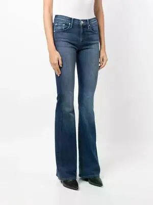 MOTHER Light-wash Bootcut Jeans - Blue