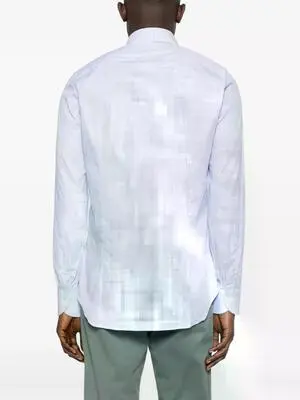 Canali Grid-pattern Shirt