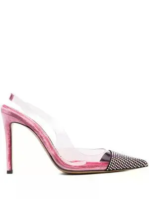 Alexandre Vauthier Rhinestone-embellished Slingback Pumps