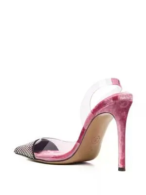 Alexandre Vauthier Rhinestone-embellished Slingback Pumps