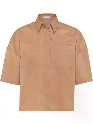 Brunello Cucinelli Jacquard Poplin Shirt