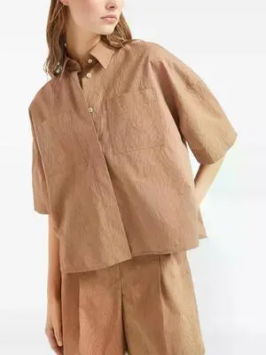 Brunello Cucinelli Jacquard Poplin Shirt