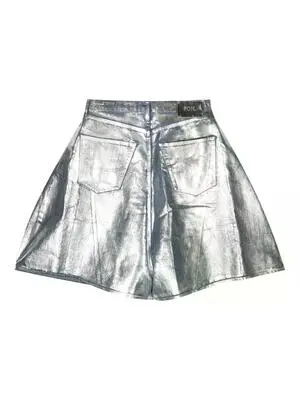 DOUBLET Metallic Finish Denim Shorts
