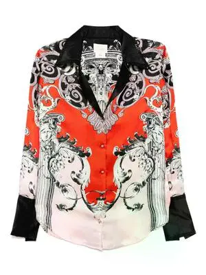 Camilla Pyjama Shirt - Red