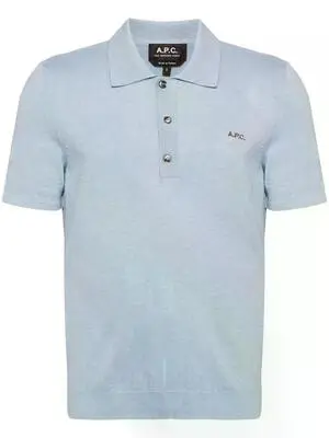 A.p.c. Logo-embroidered Polo Shirt