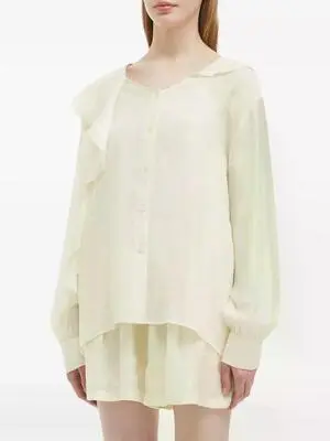 B+AB Ruffle-detail Blouse And Shorts Set