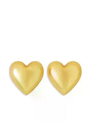 ROXANNE ASSOULIN Puffy Heart Earrings - Gold