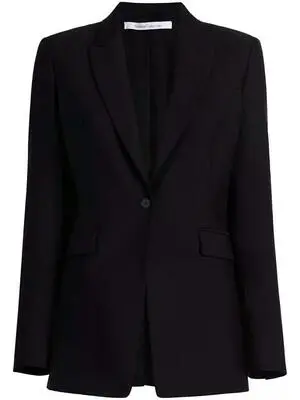 Another Tomorrow Single-breasted Merino Wool Blazer