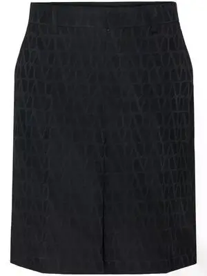 Valentino Garavani Toile Iconograph Silk Bermuda Shorts