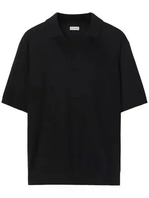 Burberry V-neck Wool Polo Shirt