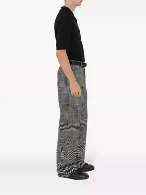 Burberry V-neck Wool Polo Shirt