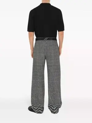 Burberry V-neck Wool Polo Shirt