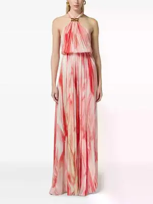 Elisabetta Franchi Abstract-print Maxi Dress