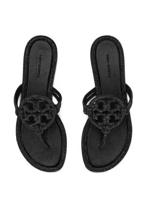Tory Burch Miller Crystal-embellished Slides