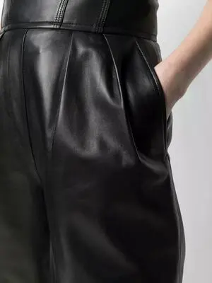 Philipp Plein High-waisted Leather Trousers