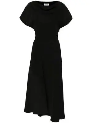 P.a.r.o.s.h Flared Cady Maxi Dress