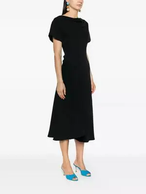 P.a.r.o.s.h Flared Cady Maxi Dress