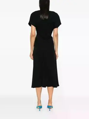 P.a.r.o.s.h Flared Cady Maxi Dress