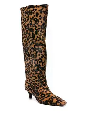 TOTEME 35mm Leopard-print Brushed Boots