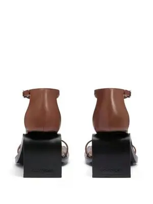 COURREGES Stream 75mm Leather Sandals