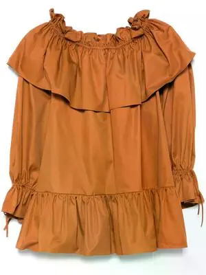 Saint Laurent Ruffled Mini Dress