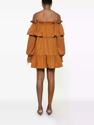 Saint Laurent Ruffled Mini Dress