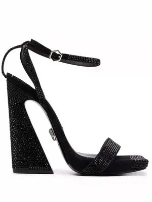 Philipp Plein Embellished Block Heel Sandals
