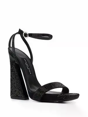 Philipp Plein Embellished Block Heel Sandals