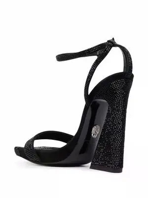 Philipp Plein Embellished Block Heel Sandals