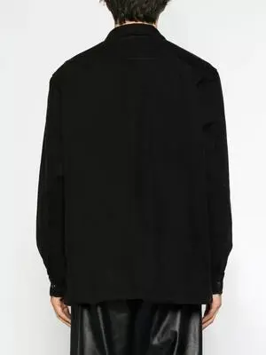 Gcds Logo-patch Cotton Shirt