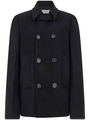 FERRAGAMO Virgin Wool-cashmere Blend Pea Coat
