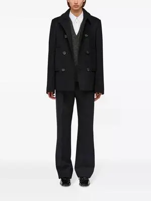 FERRAGAMO Virgin Wool-cashmere Blend Pea Coat