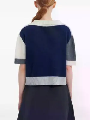Marni V-neck Ribbed T-shirt