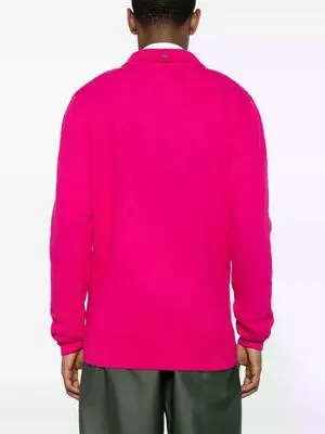 WINNIE N.Y.C Split-neck Bouclé Jumper