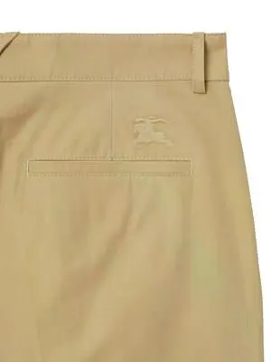 Burberry Archive Beige Cotton Gabardine Shorts