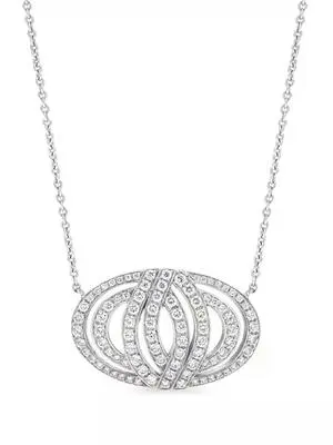 LILY GABRIELLA 18kt White Gold Infinitas Diamond Necklace - Silver