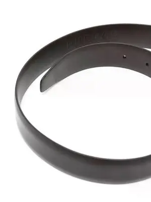 FURSAC Smooth-grain Leather Belt - Brown