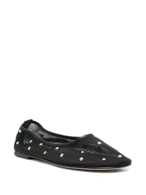 Dear Frances Studs Mesh Ballet Flats
