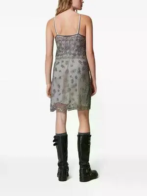 TWINSET Embroidered Tulle Mini Dress